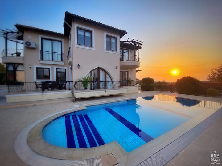 Luxury Karaağaç Villa With Pool & Stunning Views - Cyprus