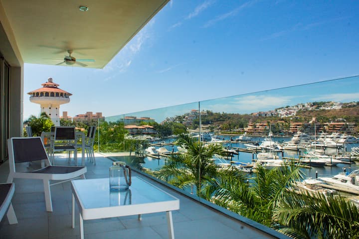 Apartment At Marina, Beautiful View! (2 Bedrooms) - Ixtapa Zihuatanejo