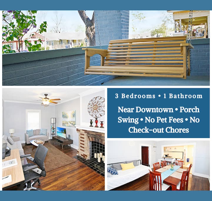 Modern Midtown Home | Dogs Ok | Work Desks | Yard - Tulsa, OK