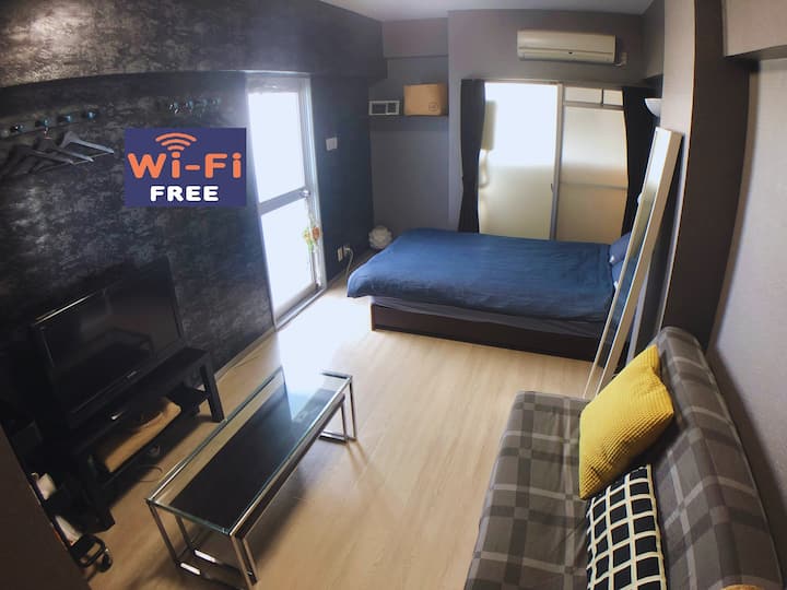 Near Namba(5mins By Train)/free Wifi/208 - Osaka
