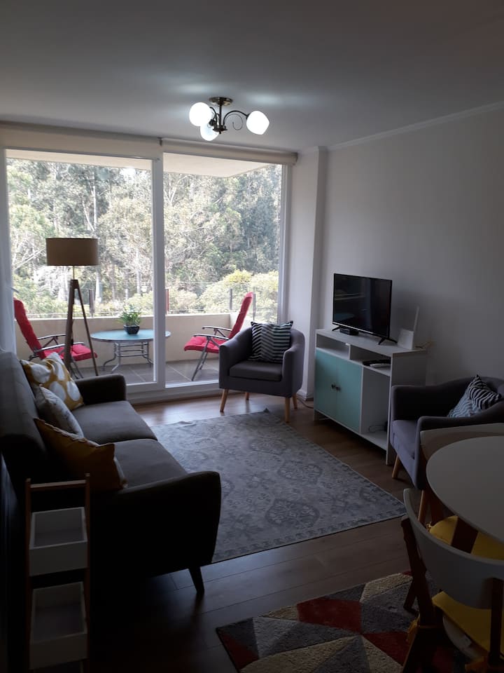Acogedor Depto. Lomas De Papudo 3, Tv Cable Y Wifi - Zapallar