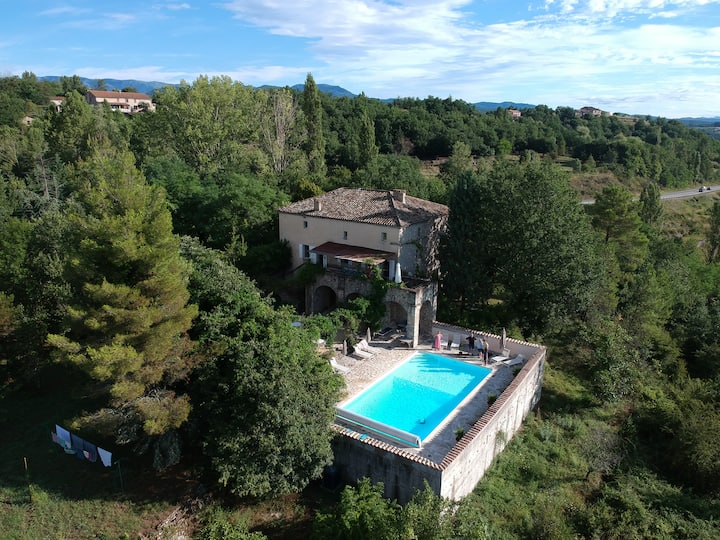 Authentiek Charmehuis Met Verwarmd Zwembad. - Ardèche