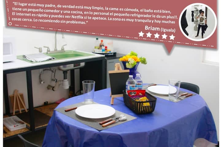 Casa Moderno Blue 1st Floor -Long Stay Discounts- - Aguascalientes
