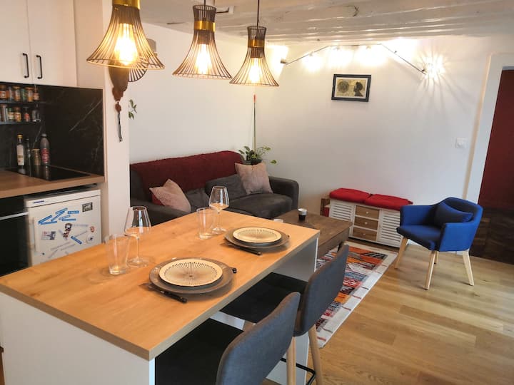 1br Canal St Martin & République With Beam Ceiling - Porte de Vanves