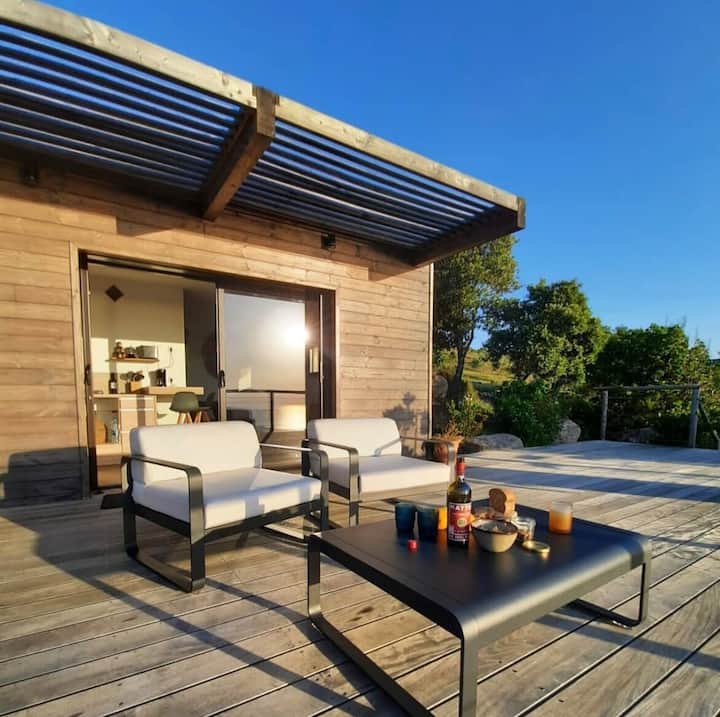 Domaine Sarra Di Sole, Ecolodge En Bois - Corse