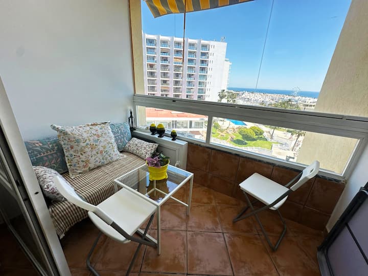 Frente Playa, Wifi, Terraza, Vistas Al Mar - Benalmádena