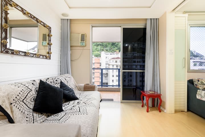 Flat 2 Qtos Lindo Humaitá,  Serviços E Vista Lagoa - Copacabana