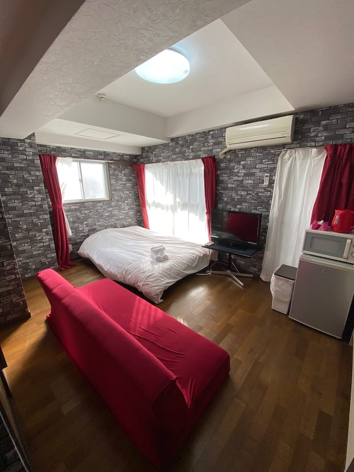 K-701 Popular Studio 1km Peace Park, Highrise,wifi - Hiroshima