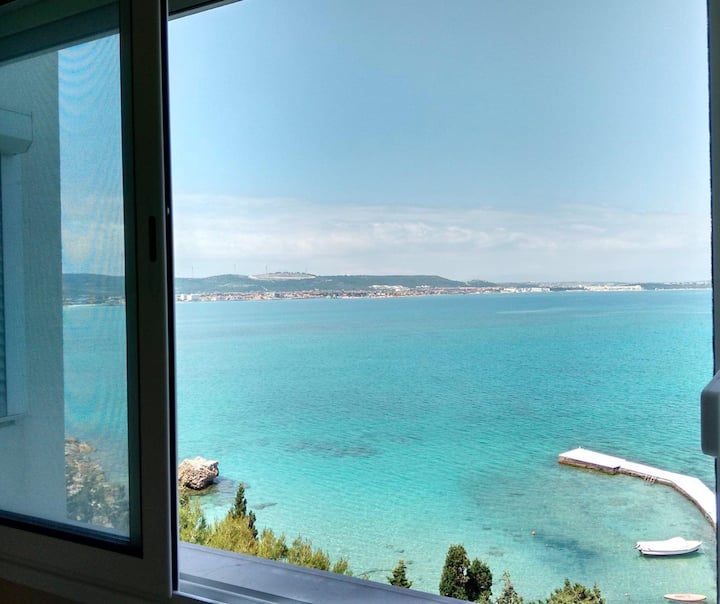 Cozy Flat With A Panoramic Ardıç Ilıca View. - Alaçatı