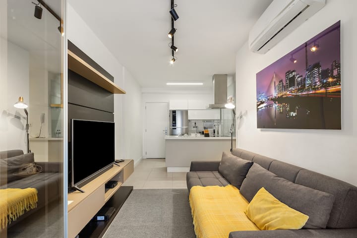 Apto Luxo 63m² 2 Dorm Ideal P/ Negócios & Famílias - São Paulo