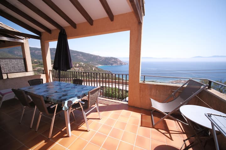 T3 Duplex 3*,clim.,superbe Vue Mer,proche Village. - Cargèse