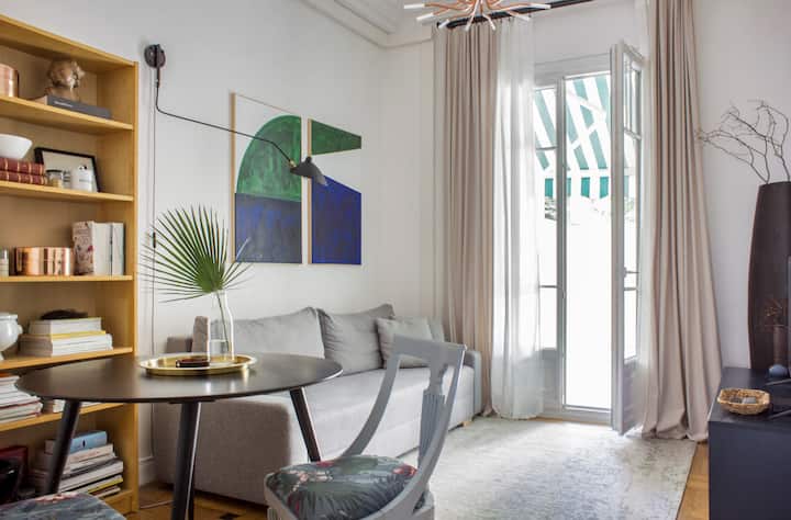 Stylish Central Nice Flat-2br, A/c, 7 Min To Beach - Nice