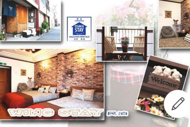 Free Parking,namba 4min, Cozy5dk,3bath 18ppl+ Wifi - Japon