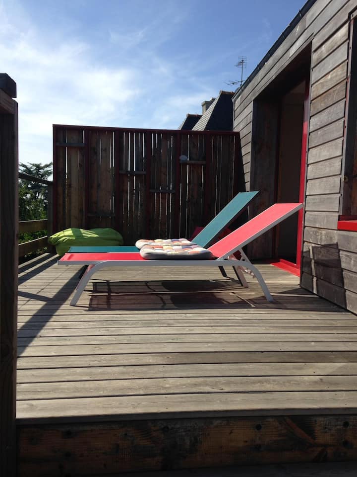 Agréable,petite Vue Mer, Jardin Et Terrasse, Baie - Crozon