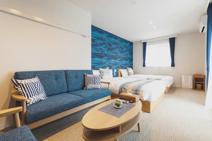 B【34㎡】9min From Mojiko Retro | 2 Double Beds - Shimonoseki