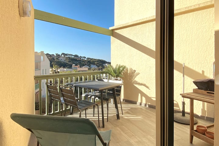 Magnifique T2 Pour 4 Pers Avec Terrasse Vue Mer - Sanary-sur-Mer
