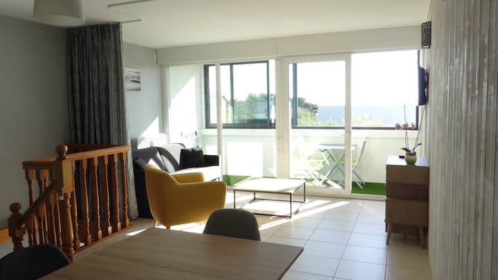 Appartement 55 M² Vue Sur Mer Avec Jardin - Guidel