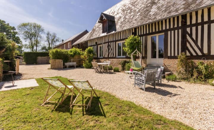 Le Pré Fleuri - Proche Cabourg Mer & Campagne - Auberville