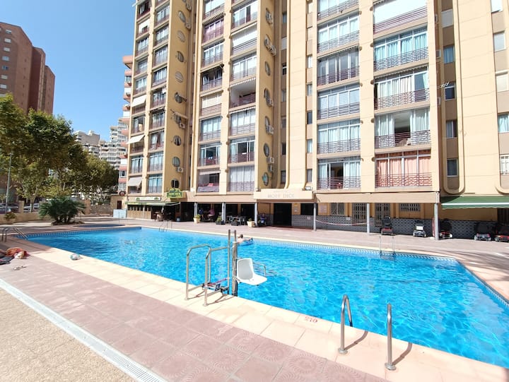 Apartamento Urbanización Con Piscina Y Bar 10g - Benidorm