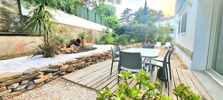 Rez De Villa Avec Jardin Et Plages à Pied - Tulon