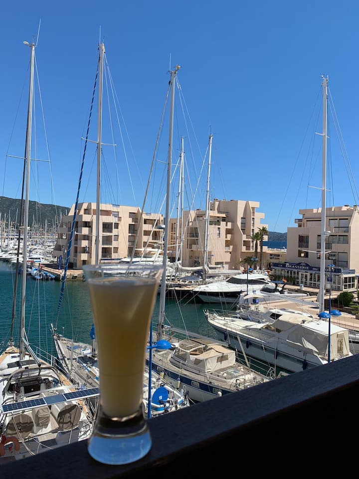 Appartement Climatisé Vue Mer Grande Terrasse - La Favière