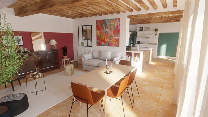 Maison Au Calme. Petit Déjeuner Bio Offert - Beaujolais