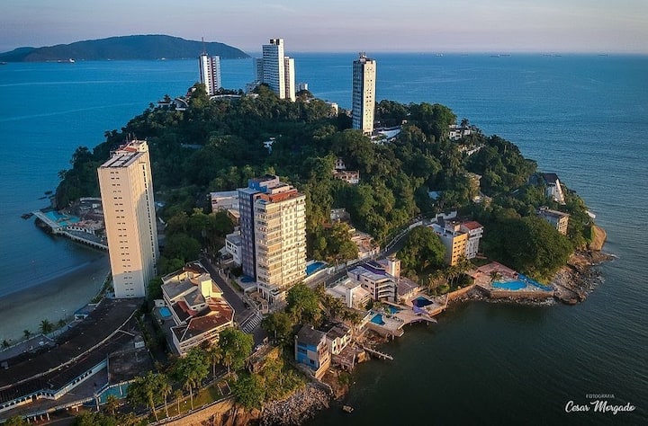 Studio Na  Ilha Porchat - Vista Incrível Do Mar - Sao Vicente, Brazil