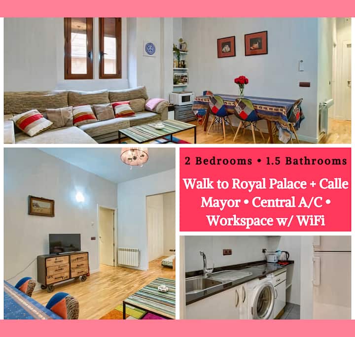 Walk To Calle Mayor + Palace | Apartment W/ Wi-fi - Madrid