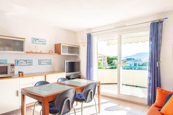 2 Mn Plage / Clim / Vue Dégagée / Calme / Home - Nice