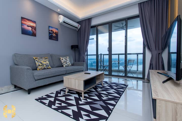 5 Min Walk Ciq Full Sea View Suite Above R&f Mall - 新加坡