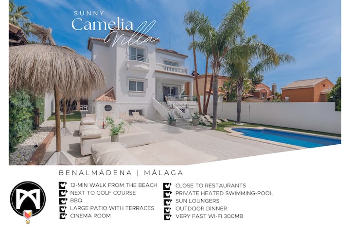 Vacation Marbella Villa Heated Pool I Bbqi Cinema - 베날마데나