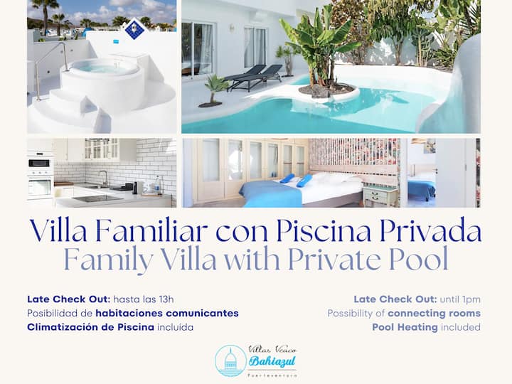 Family Villa Veaco Bahíazul Private & Heated Pool - Fuerteventura