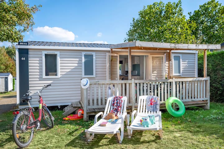 Mobil Home 6 Pers. 3 Ch., Camping 4* Proche Mer - Pornic