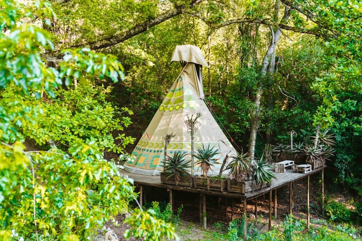 The Magical Teepee Experience! EARTH (4/4) - Tipis for Rent in Hogsback ...
