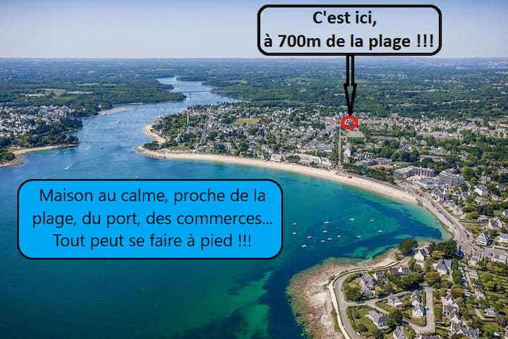 Bénodet Plage, Maison 5 Chambres, Jardin, Parking - Bénodet
