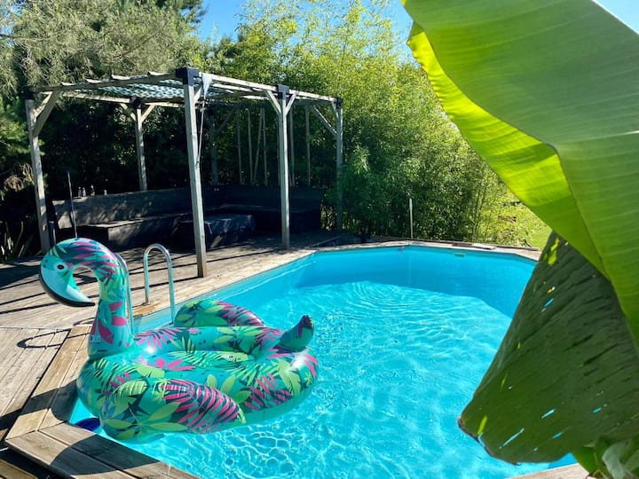 Maison En Paille, éCologique, Avec Piscine - Dordogne