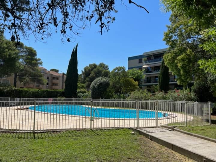Cosy T3 - Jardin - Parking - Piscine - Montpellier