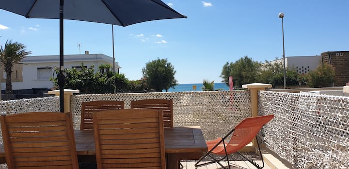 T2 Cabine Terrasse Vue Mer 20m Plage - Palavas-les-Flots