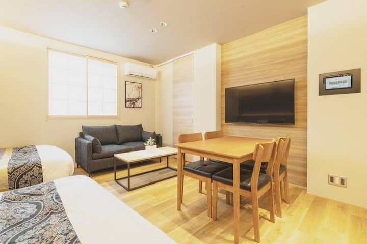 A【36㎡】7 Min From Beppu Station | 3 Double Beds - 벳푸시