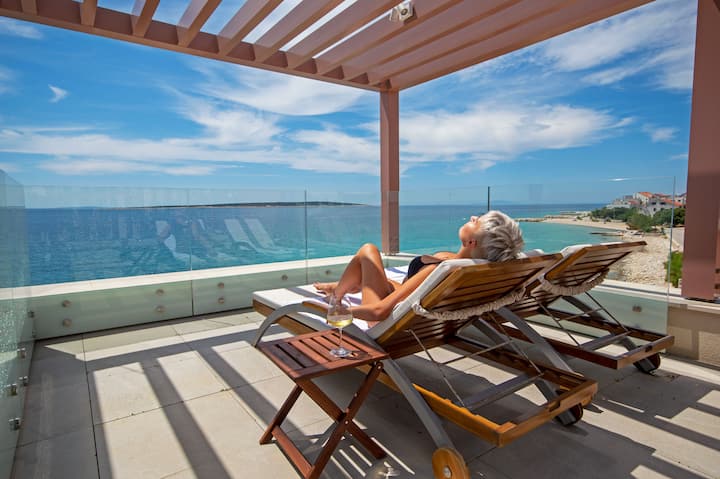 Beachfront Villa Hana By Pag Tours - Novalja