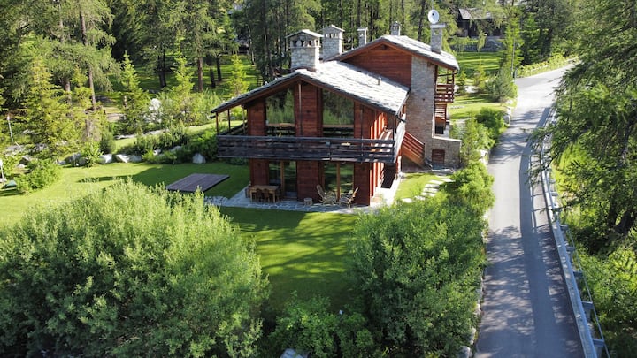 Chalet Con Giardino Ai Piedi Del Monte Bianco - Courmayeur