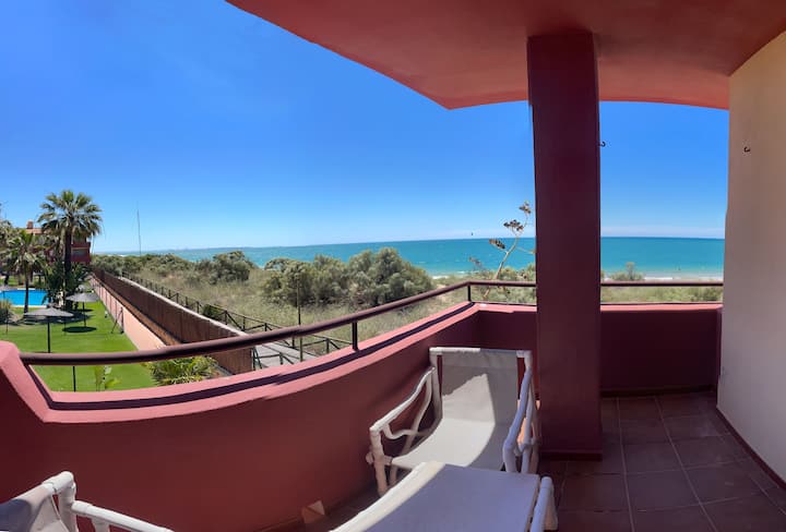 Pie De Playa, Piscina Y Todo Vistas Al Mar - Rota