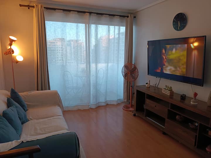 Depto. Seguro En Centro De Santiago - 6 Huéspedes - Ñuñoa