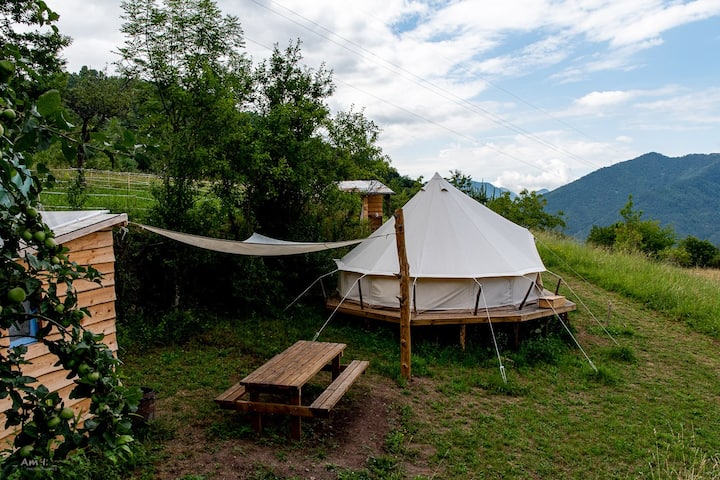Grand Tipi, Micro-ferme Ecolieu - Saint-Martin-Vésubie