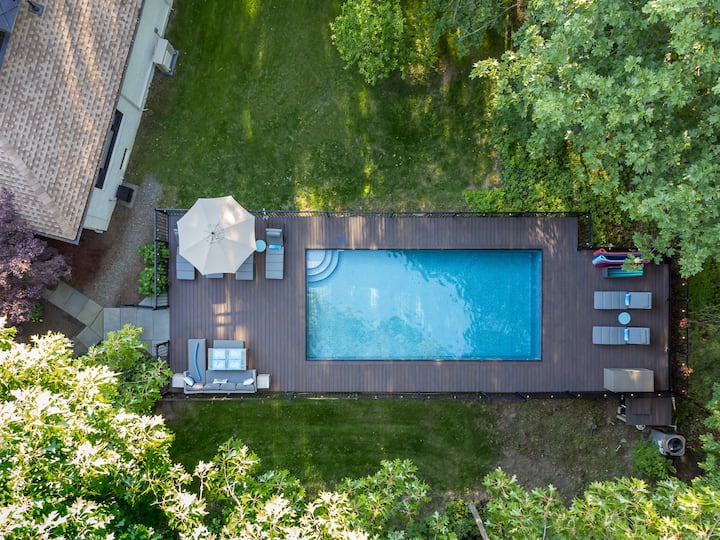 Hilltop Hideaway Salt Water Heated Pool Ev Charger - Kingston, NY