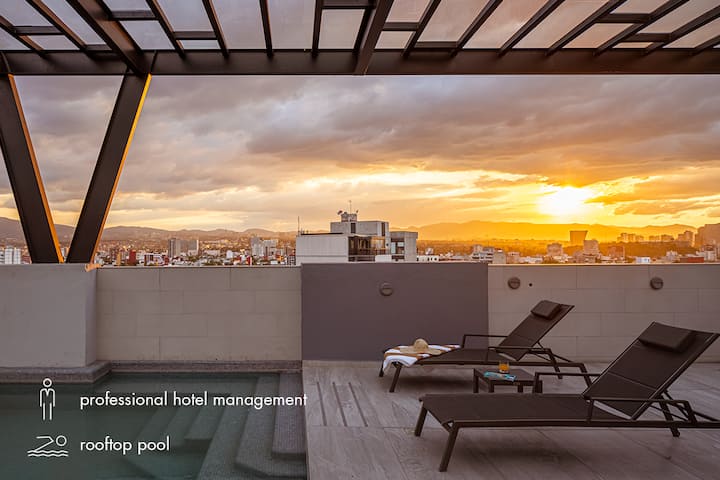 Roma Cool Apt 3br/3ba Resort Style Pool & Gym 6pax - Álamos