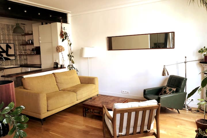 Paris - Cozy And Bright Apartment In Menilmontant - Paris