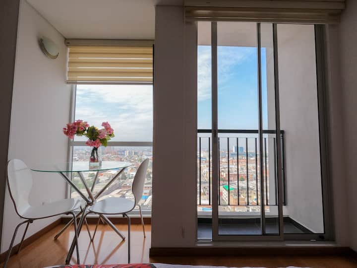 Apartamento Moderno, Central Y Con Gran Vista - Aéroport Bogota-El Dorado (BOG)