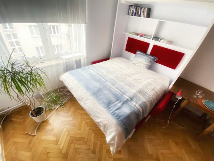 Studio Super Situé,  Avec Un Lit Confortable - Warsaw