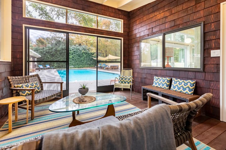 Midcentury Modern Pool House In Five Points - Athens, GA
